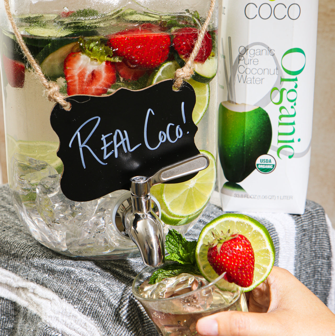 Strawberry, Cucumber, and Mint Infused Coconut Water – Life Refreshed ...