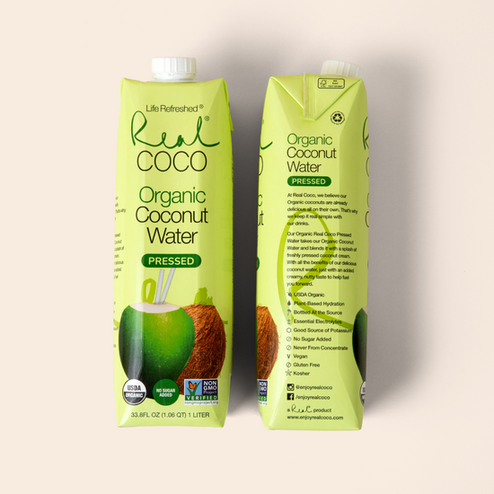 Organic Pressed Coconut Water (1L - 6pk) – Real Coco