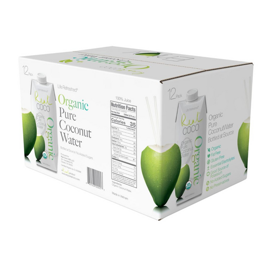 Organic Pure Coconut Water (500ML - 12 Pack) – Life Refreshed Brands ...