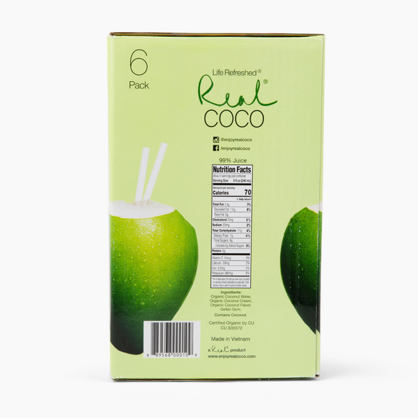 Organic Pressed Coconut Water (1L - 6pk) - Life Refreshed Brands - Real ...